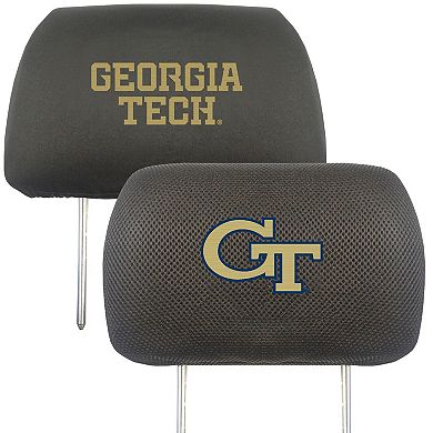 Logo Brands Georgia Tech Yellow Jackets Car Head Rest Cover