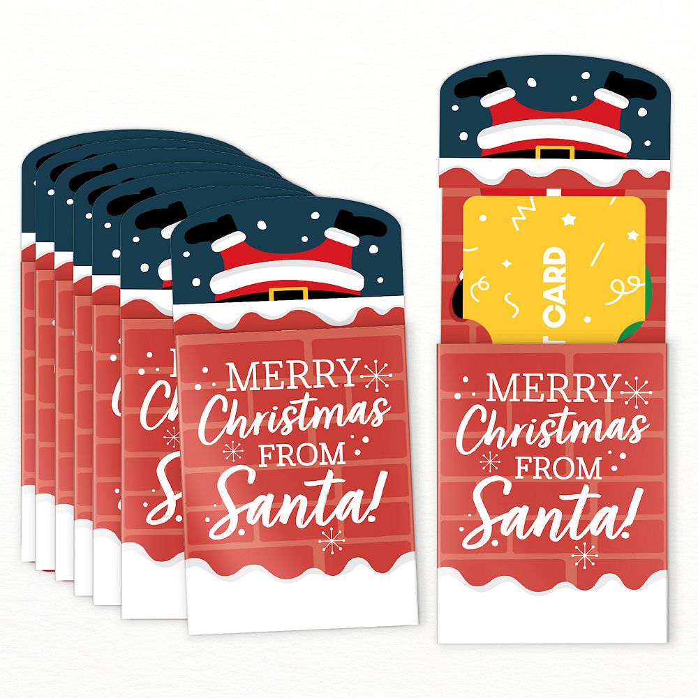 Big Dot of Happiness Merry Christmas from Santa Gift Card Holders ...