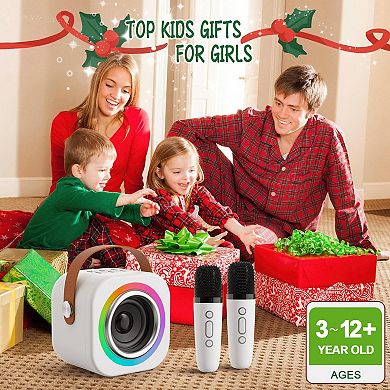 Mini Karaoke Machine Wireless Mics Singing Toys Birthday Gifts Ideas ...