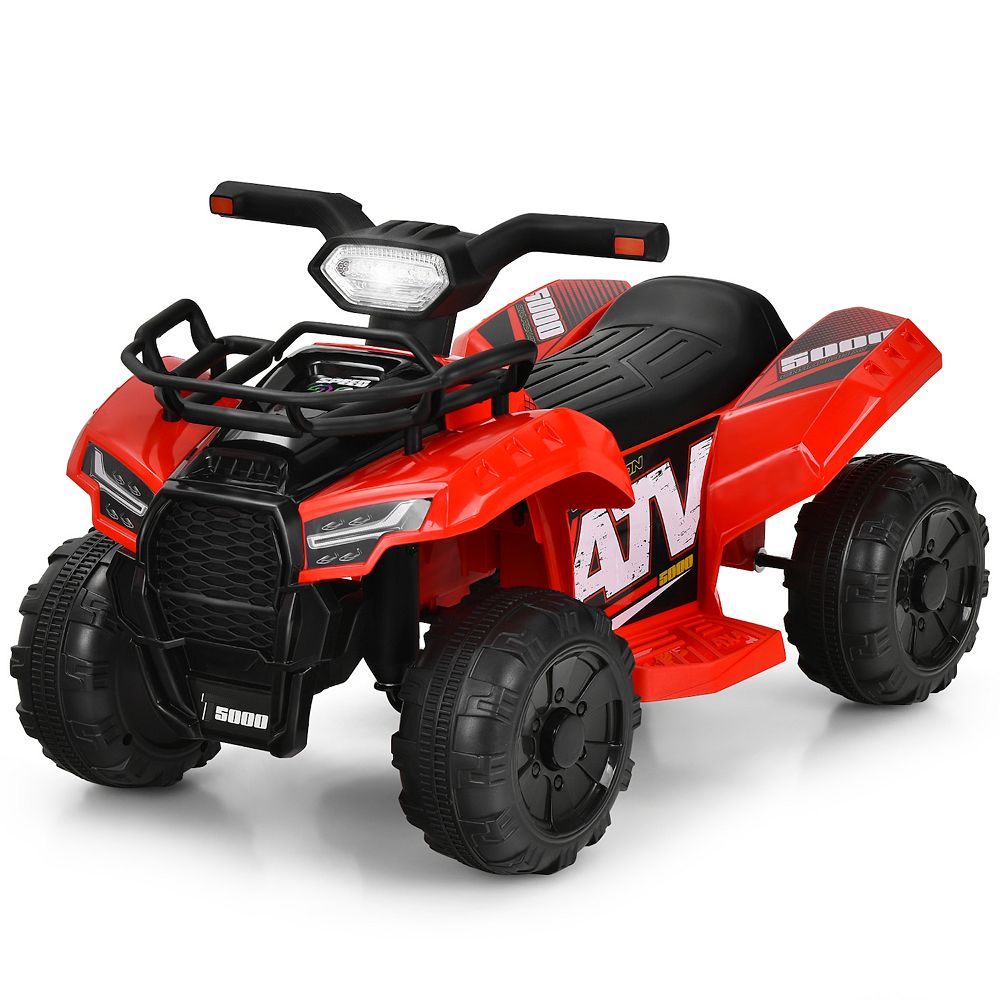 Gymax 6V 4 Wheels ATV Quad Ride On Car Kids Ride-On Toy w/ Music Horn ...