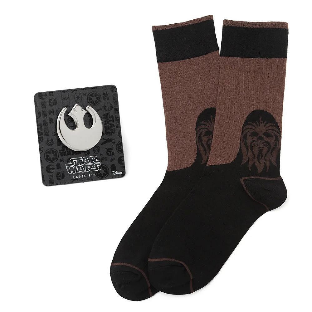 Star Wars Chewbacca Brown and Black Dress Socks and Rebel Alliance ...