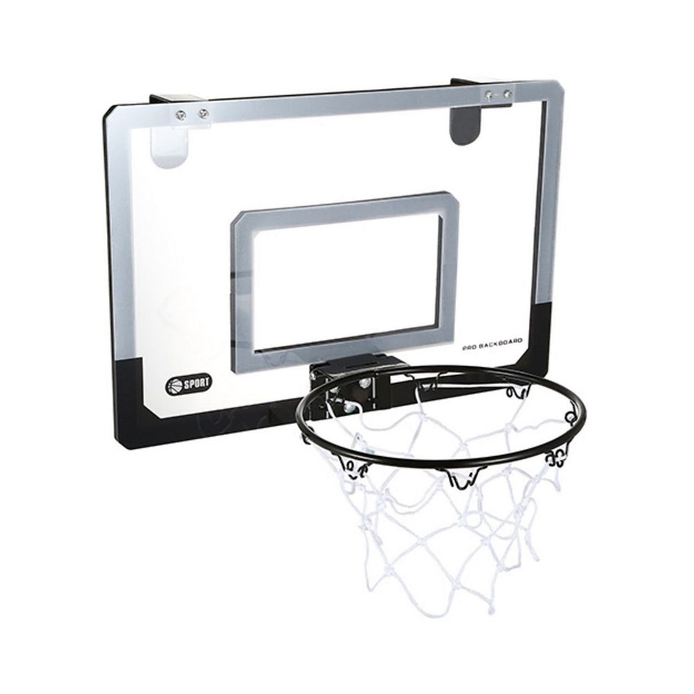 Mini Basketball Hoop Set Over-the-Door Backboard with Breakaway Rim ...