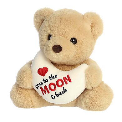 Aurora Witty 8" Love You To The Moon & Back Bear JUST SAYIN' Small Tan ...
