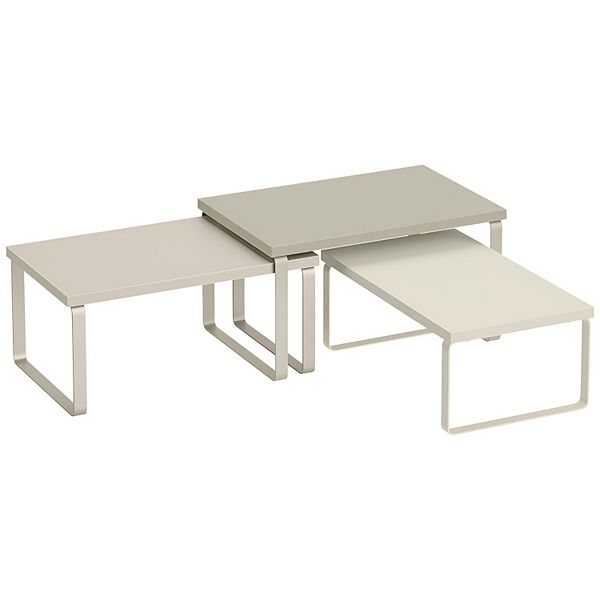 Space-Saving 3-Piece Storage Rack Set for Kitchen, Bathroom, or Office
