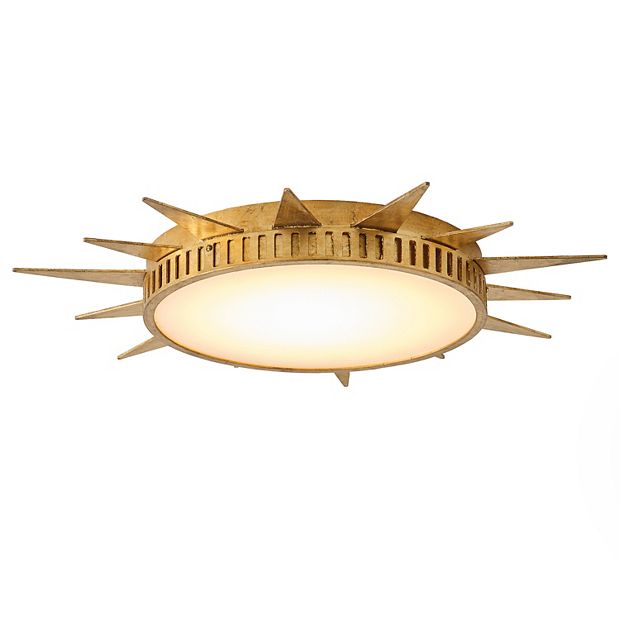 Sunburst Ceiling Mount Light Fixture