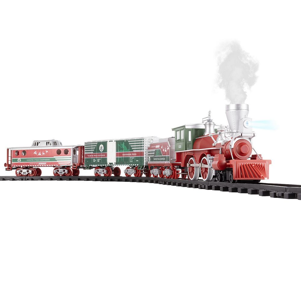 Lionel North Pole Express Battery O Gauge Train Set with Remote & Smoke ...