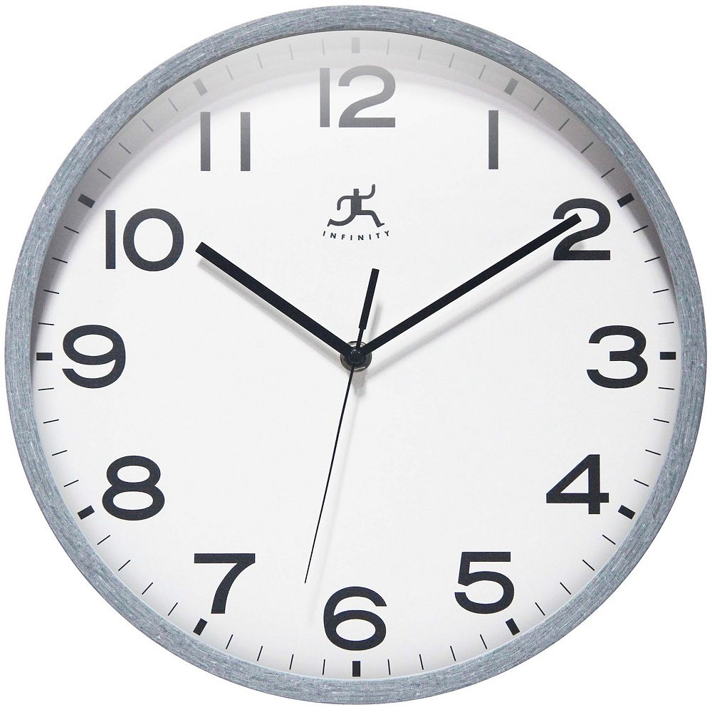 Infinity Instruments Denim Gray Wall Clock 12-Inch