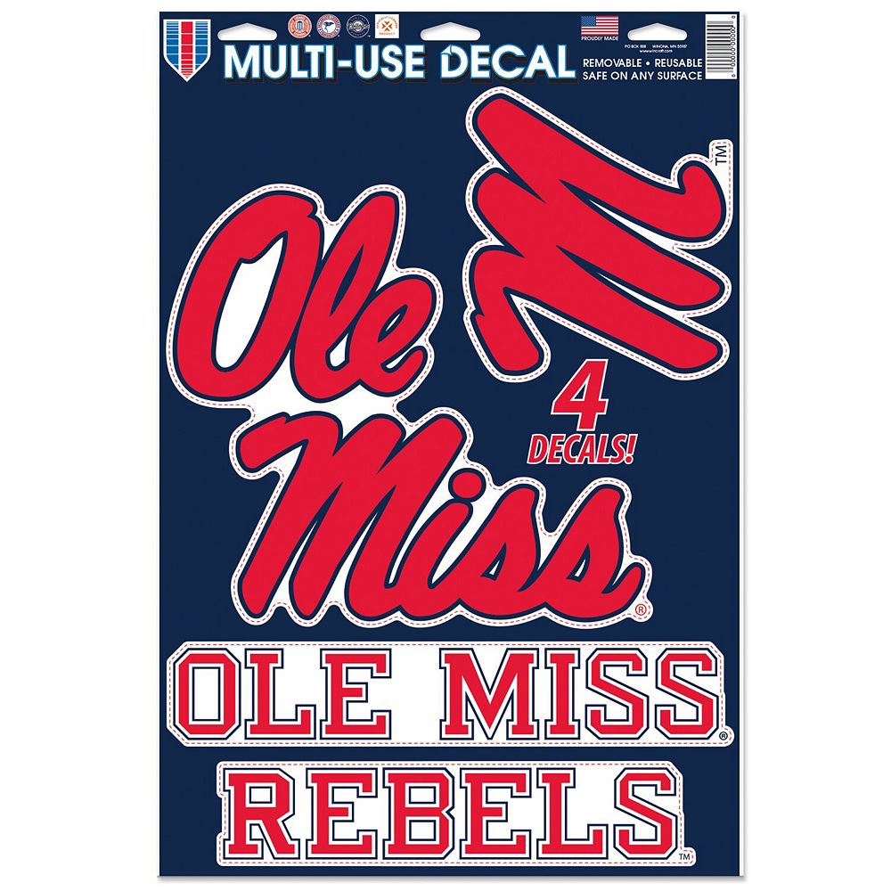 WinCraft Ole Miss Rebels Primary 11'' x 17'' Multi-Use Decal Sheet