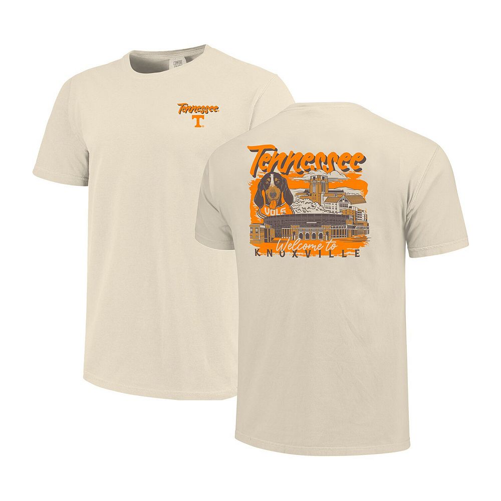Men's Image One Natural Tennessee Volunteers Comfort Colors Hand-Drawn ...