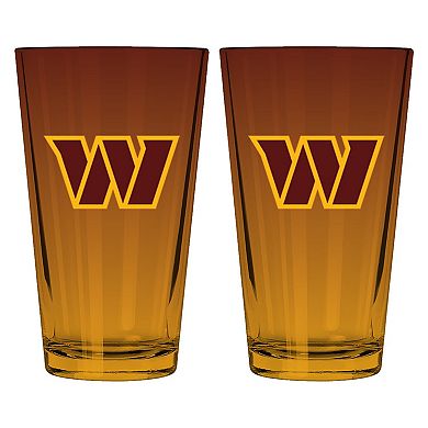 The Memory Company Washington Commanders Two-Pack 16oz. Ombre Pint ...