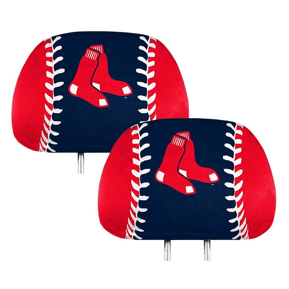 Logo Brands Boston Red Sox Printed Two-Pack Headrest Covers