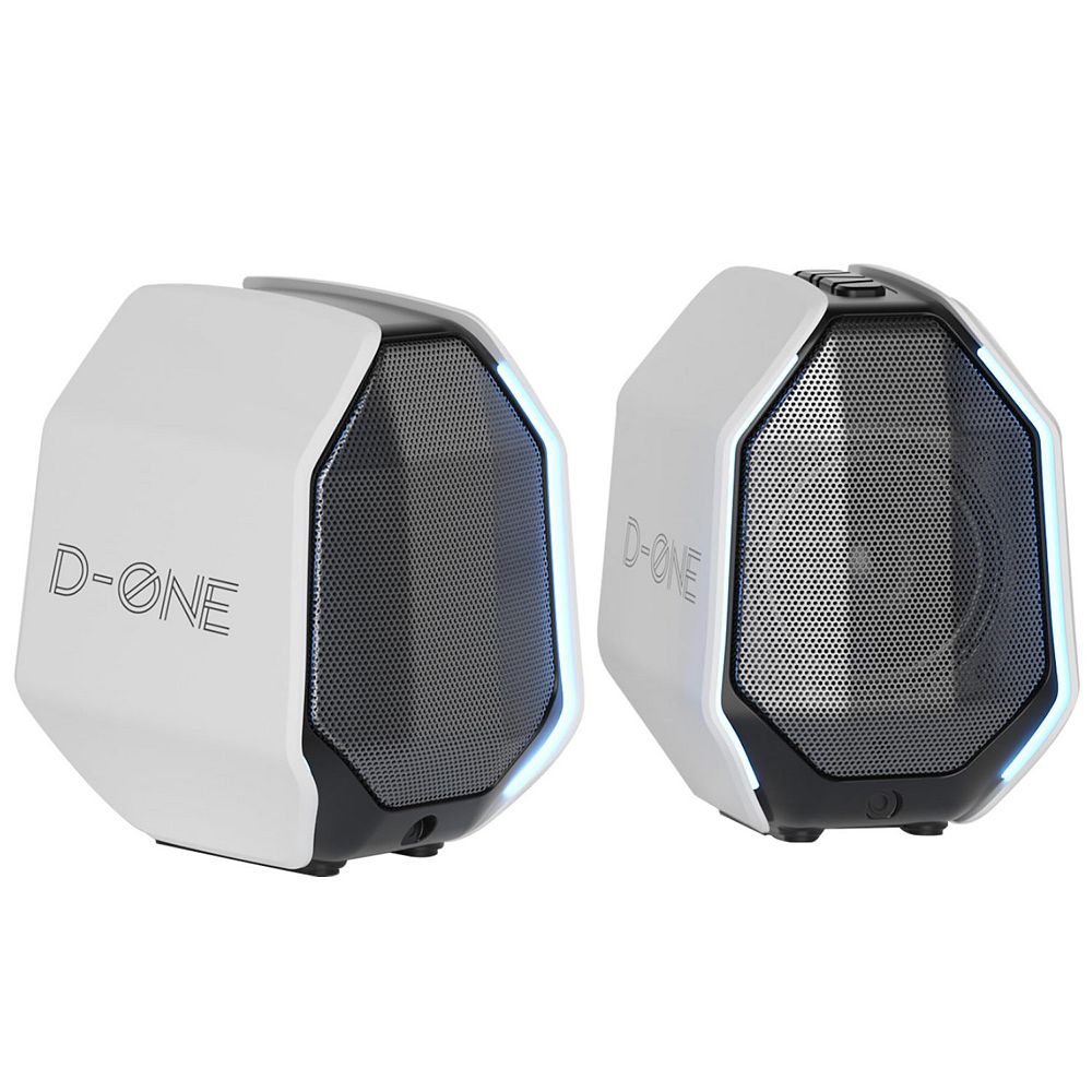 Light D-one Gaming Computer Speakers Laptop Desktop Woofer 3.5mm Inputs ...