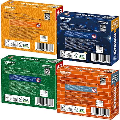 QUOKKA Shaped Puzzles Set of 4 Shimmering 48-Pcs for Kids 3-6 years ...