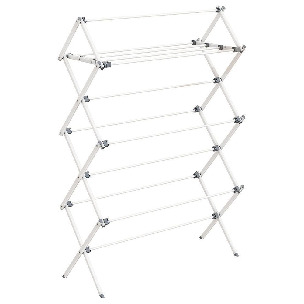 Compact Folding Drying Rack with 12 Rods for Bathroom or Laundry Room ...