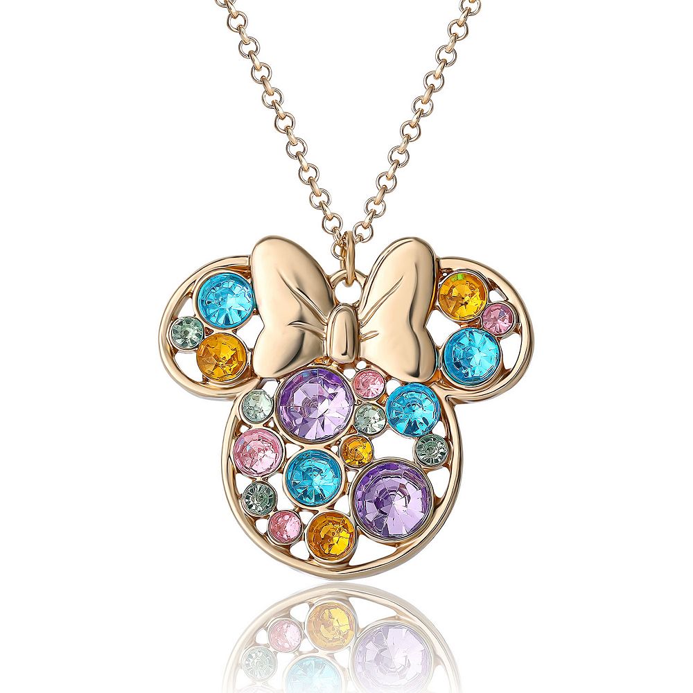 Disney Minnie Mouse Necklace Official License, 16"+3" Gold-Tone ...
