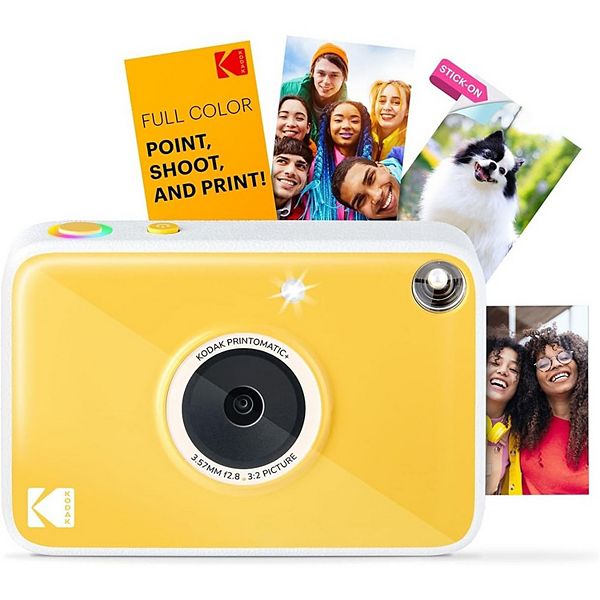 KODAK Printomatic+ Instant Print Camera 10MP, RGB LED Indicator, Full ...