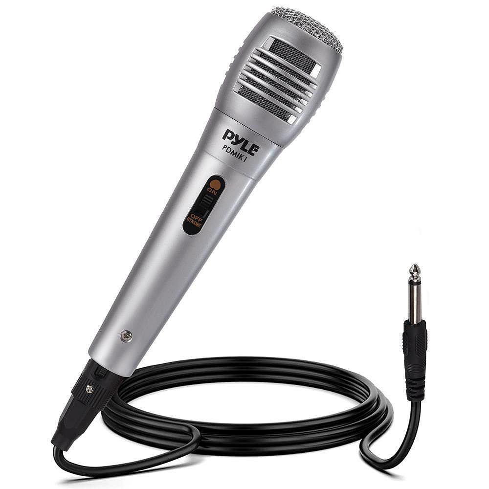 Pyle Dynamic Handheld Microphone with 6.5' XLR Cable (PDMIK1) - Rugged ...