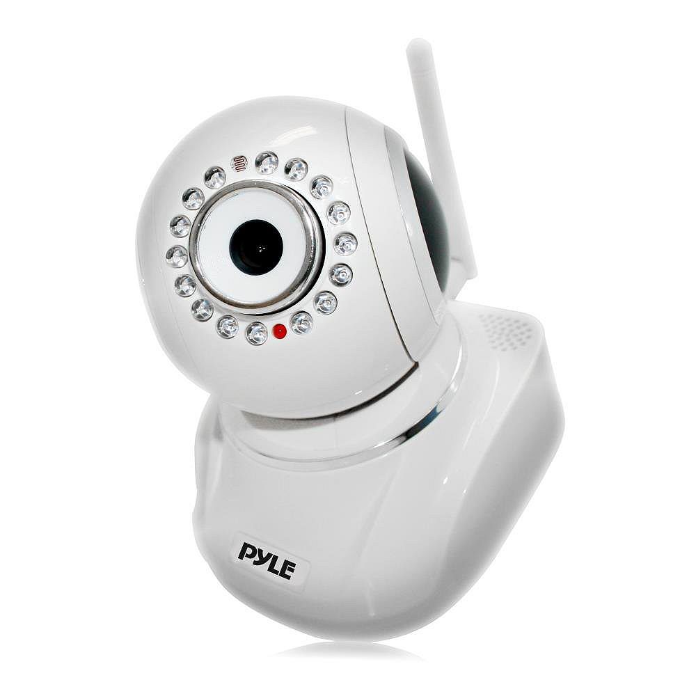 Pyle PIPCAMHD82 1080p WiFi Security Camera with Remote Monitoring & Pan ...