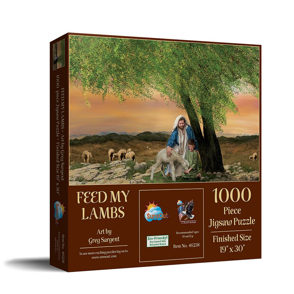 Feed My Lambs 1000 piece Jigsaw Puzzle