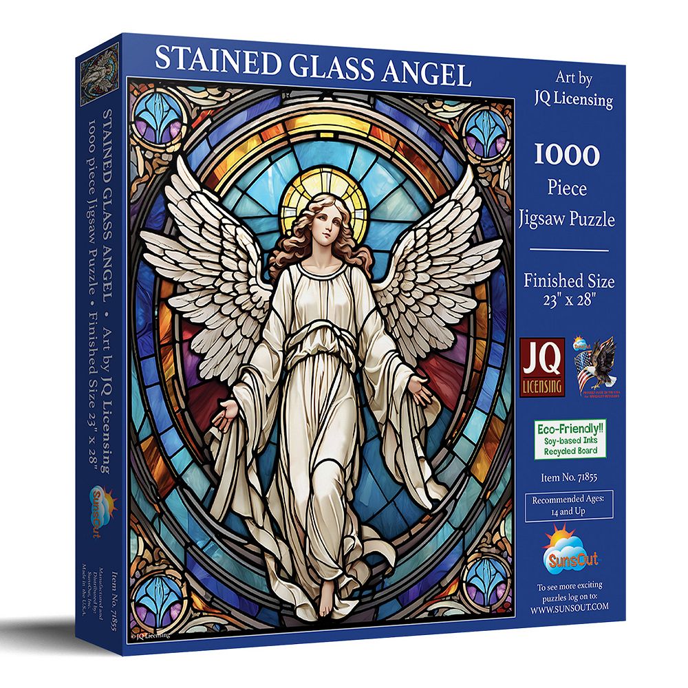 Stained Glass Angel 1000 piece Jigsaw Puzzle