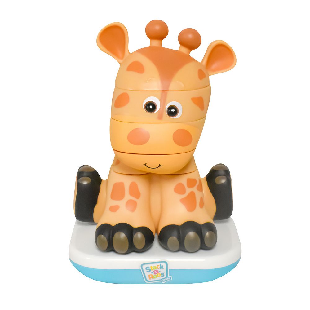 Stack-a-Roos Baby Giraffe, Jungle Animal Stacking STEM Toy for Babies ...
