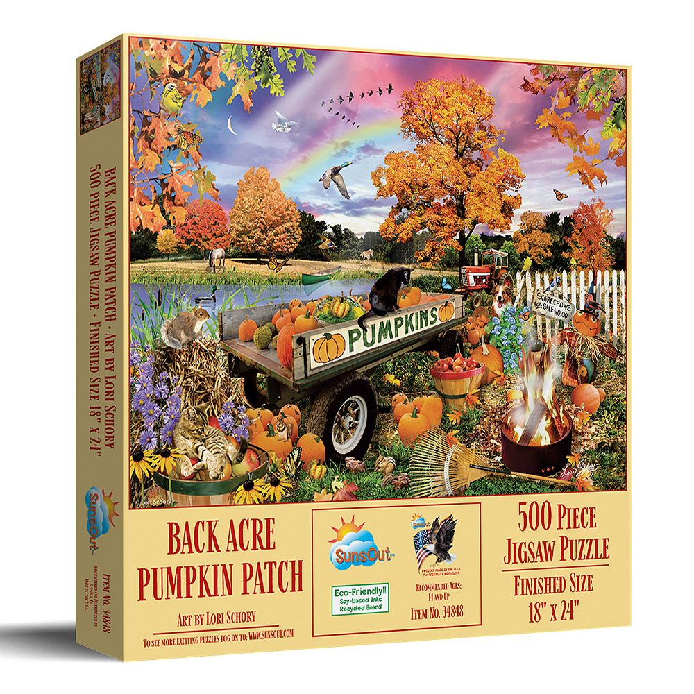 Back Acre Pumpkin Patch 500 piece Jigsaw Puzzle