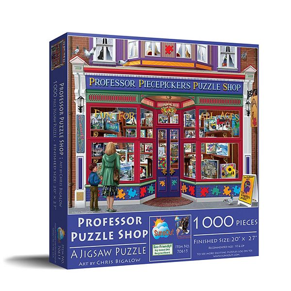 Professor Piecepickers Puzzle Shop 1000 piece Jigsaw Puzzle
