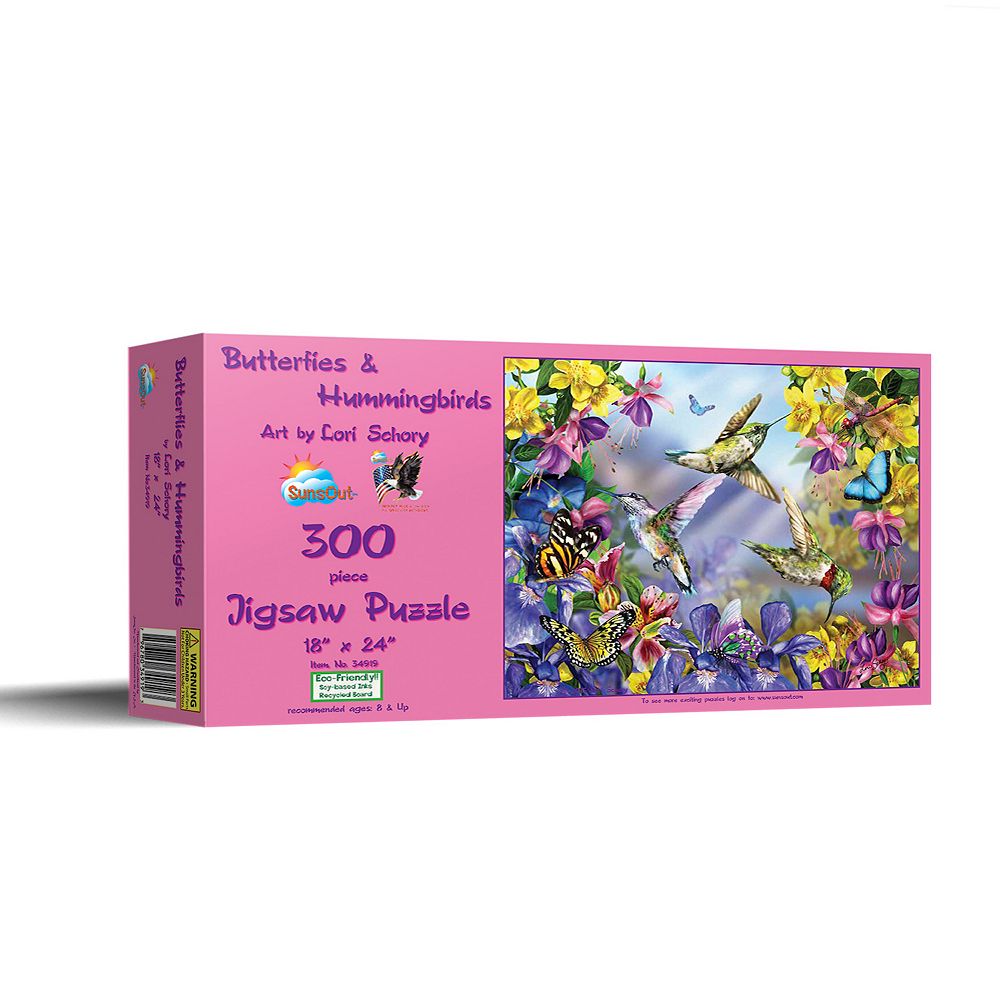 Butterflies Hummingbirds 300 piece Jigsaw Puzzle
