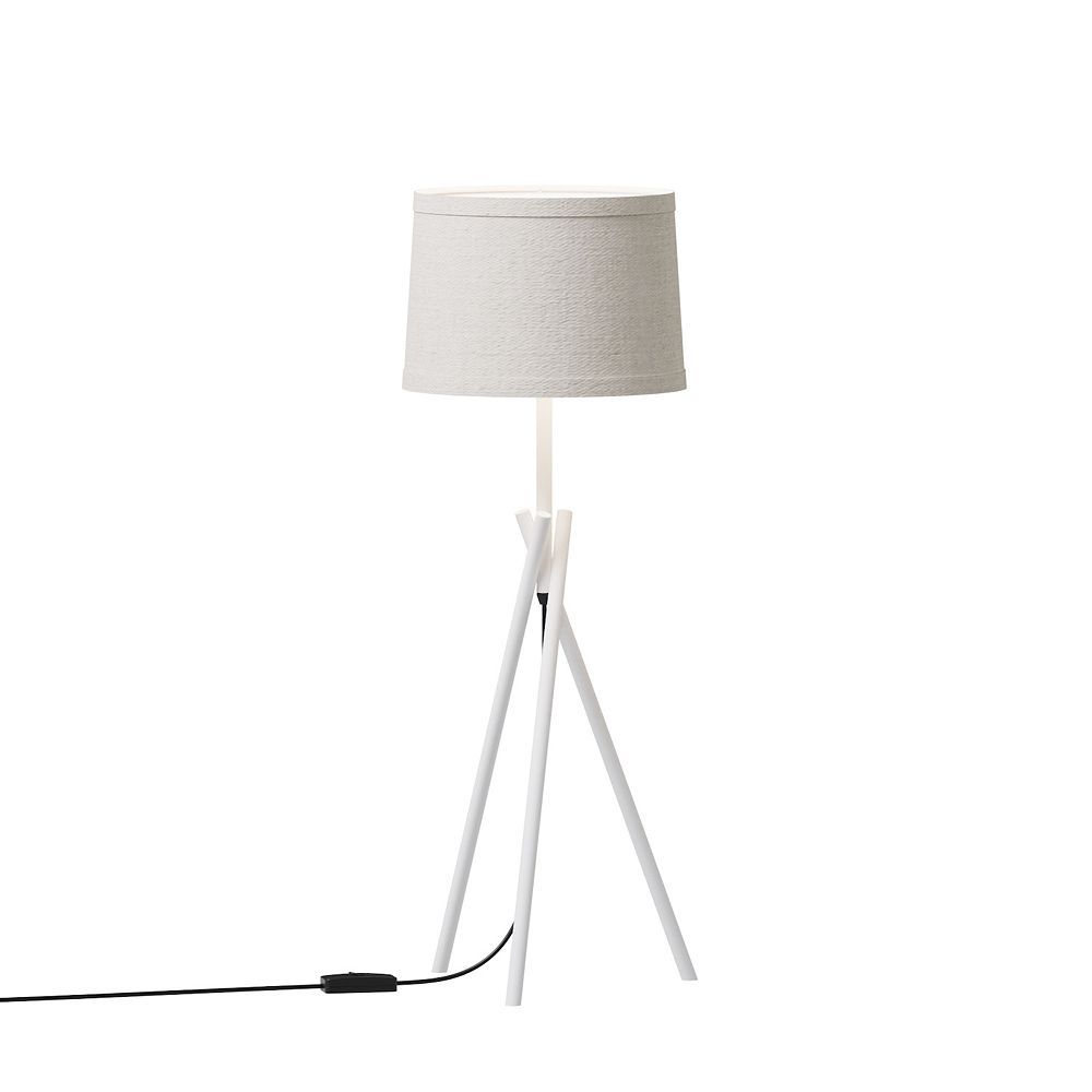 Sleek Crossed 26 in. Legs Table Lamp with Fabric Shade - E26 Bulb ...