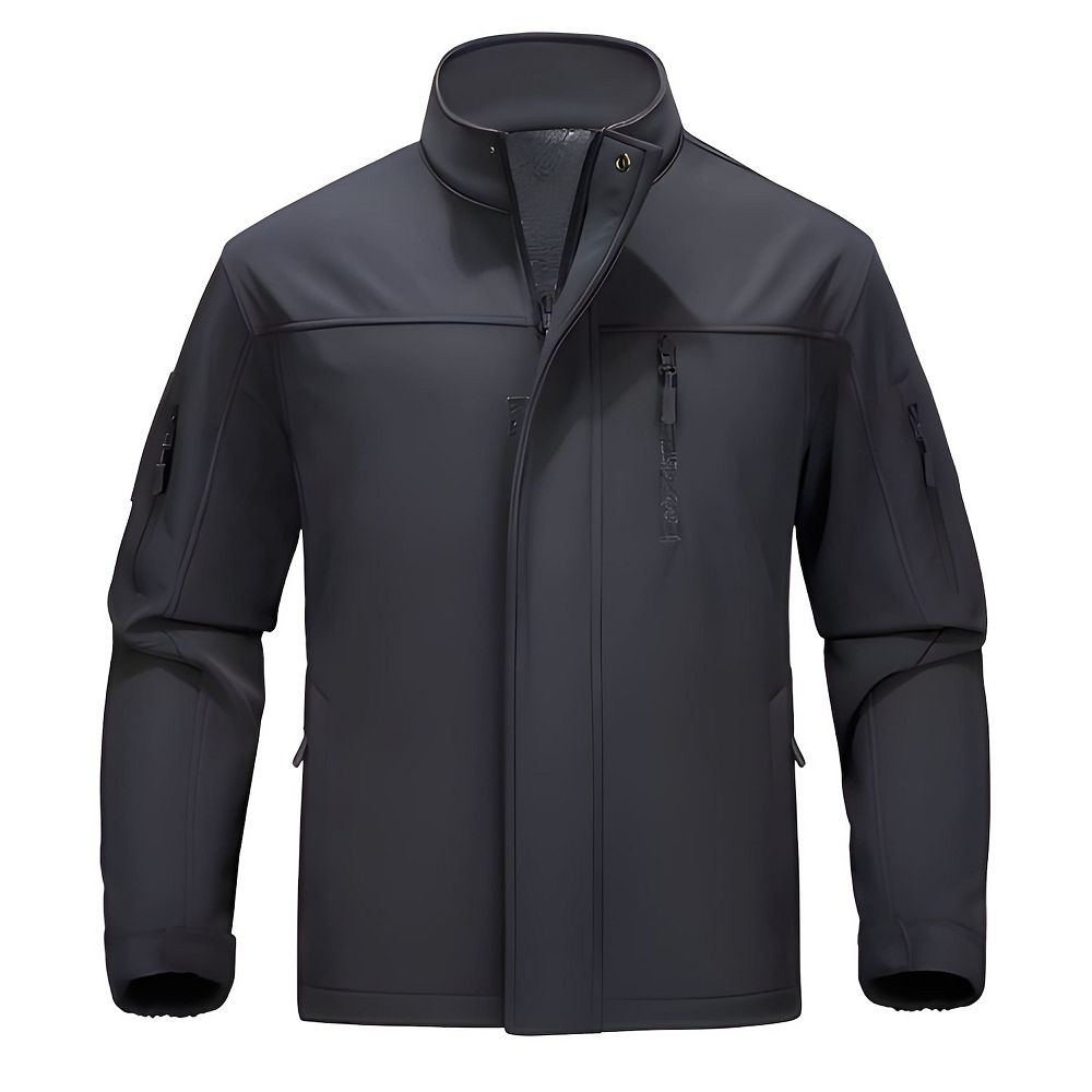 Men’s Hiking Softshell Jacket Windproof Water-Resistant with Fleece