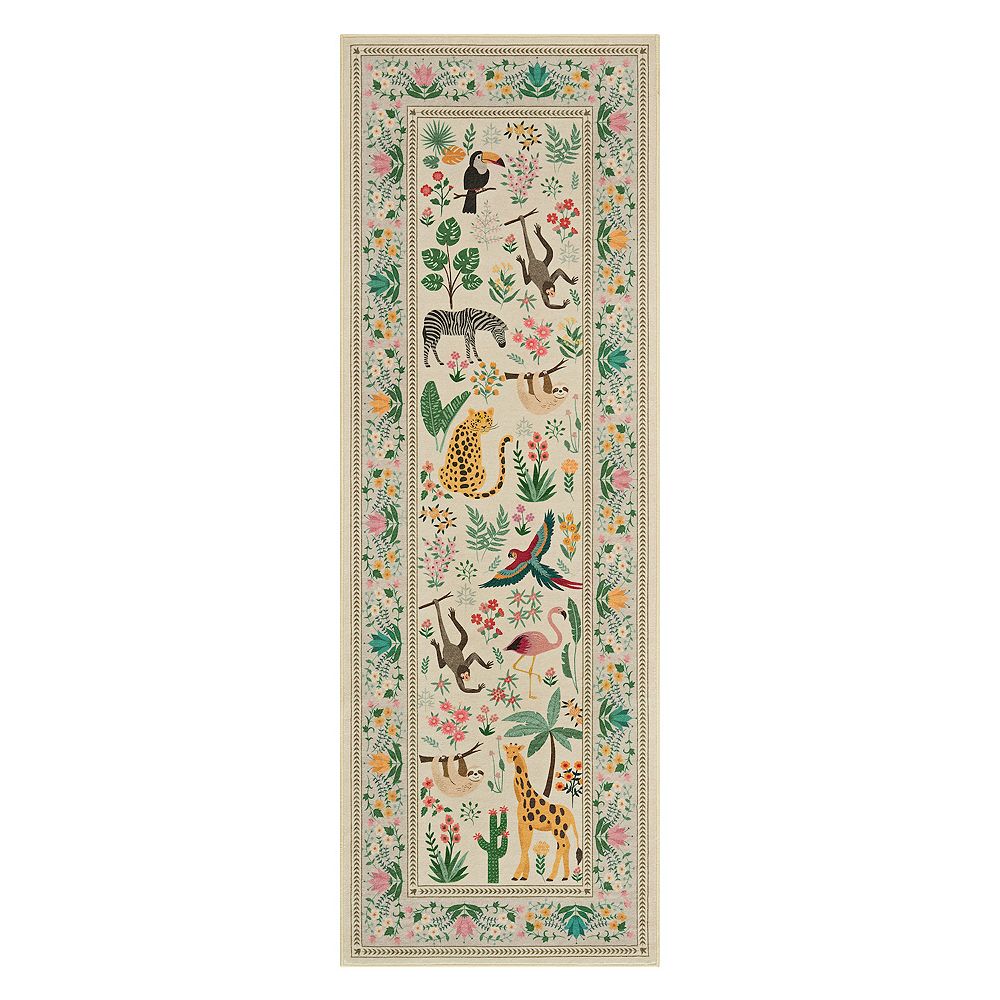 Washable Animal Bird Area Rugs, Soft Modern Forest Jungel Runners ...