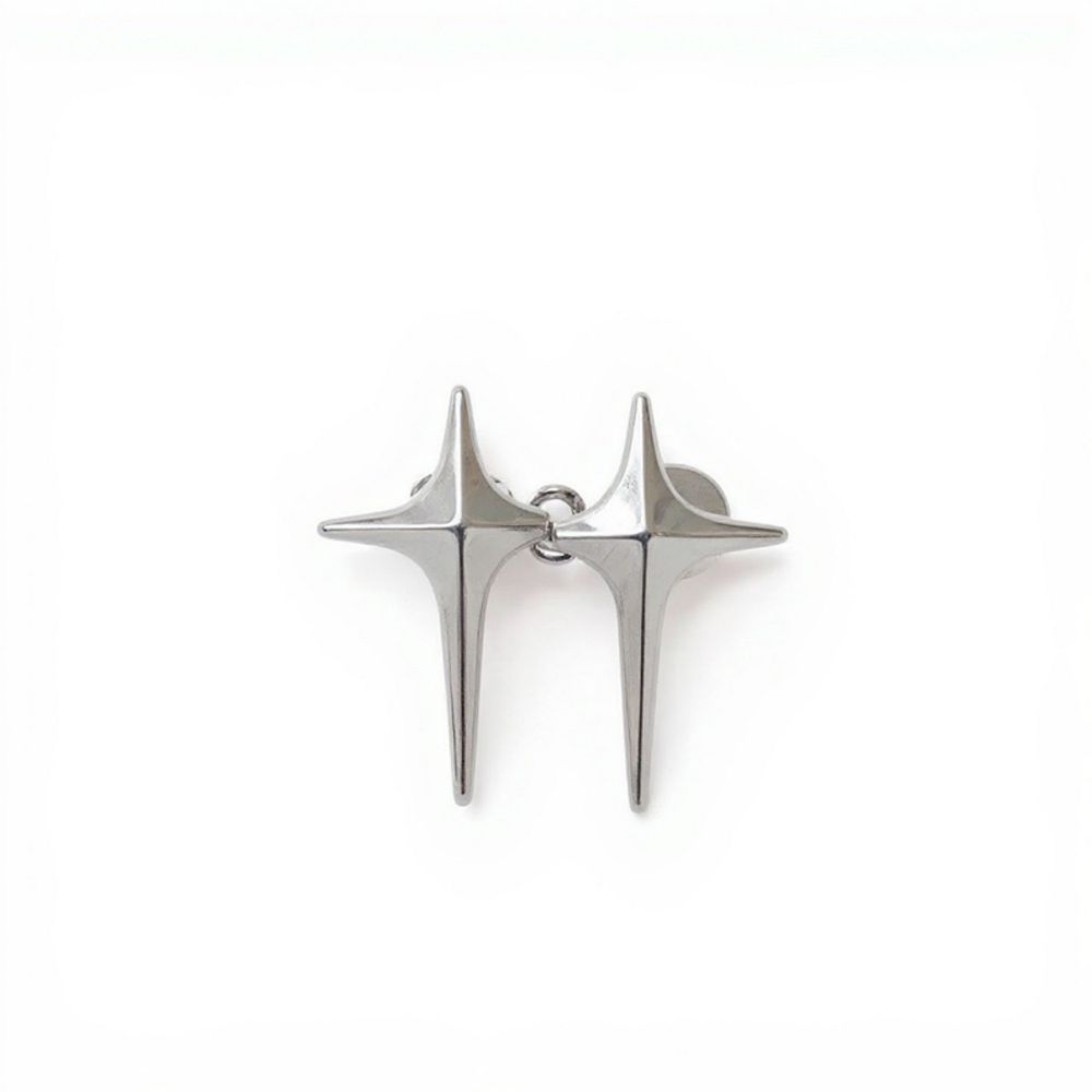 3-Piece Star-Shaped Pant Buckle Extender Set with Sculpted Metal Spike ...