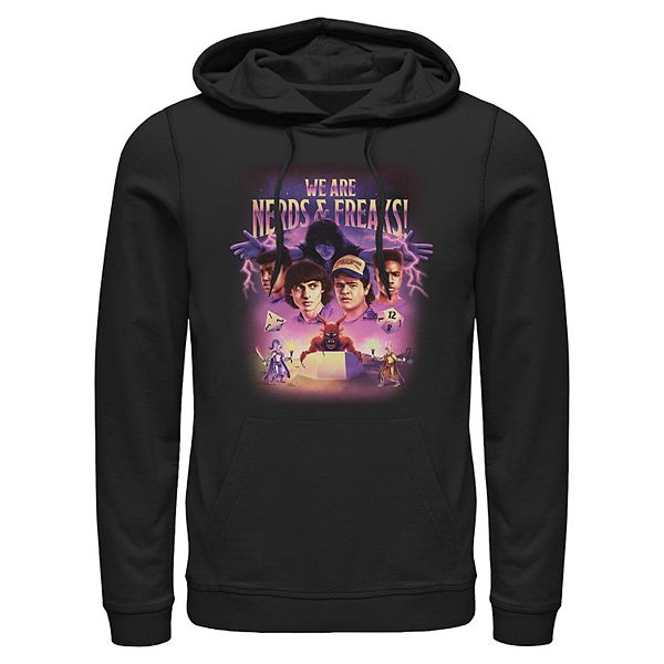 Men's Stranger Things We Are Nerds & Freaks Graphic Hoodie