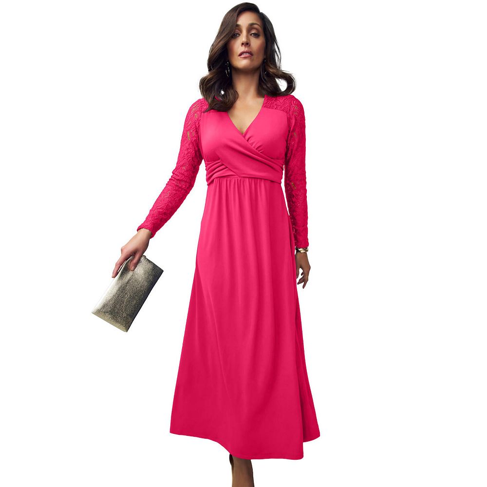Jessica London Women's Plus Size Lace Sweetheart Dress
