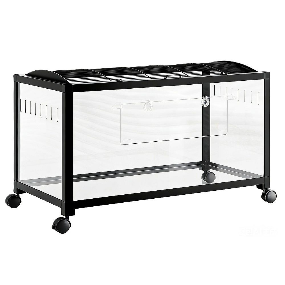 Large Metal Hamster Cage with Wheels & Dual Doors, Stackable Habitat ...