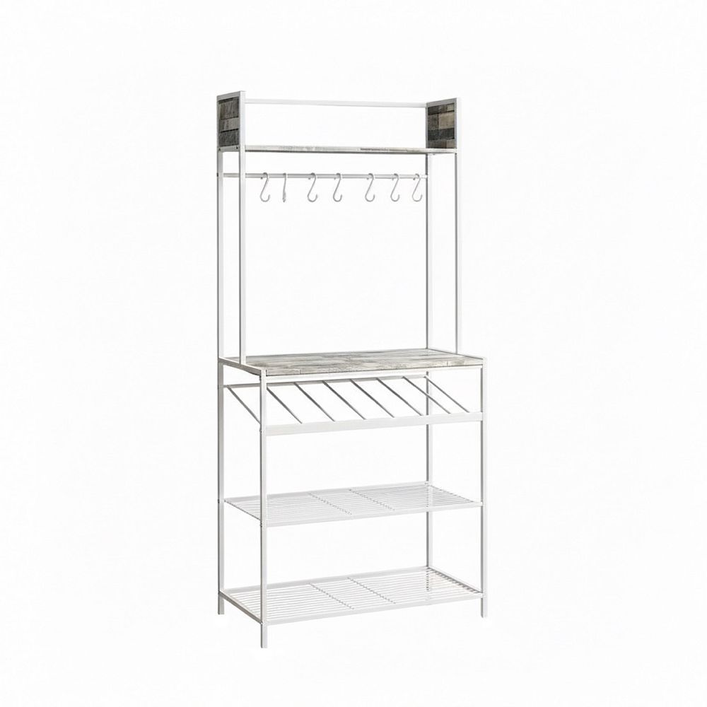 Kings Brand Furniture - Baker’s Rack for Kitchen with Storage Shelves ...