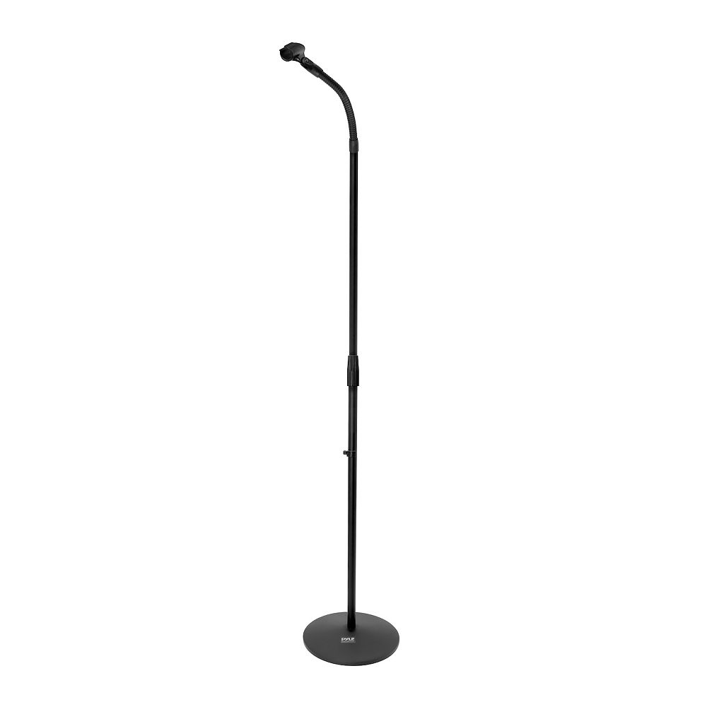 Pyle Foldable Tripod Microphone Stand, Adjustable 37.5"-65", With ...
