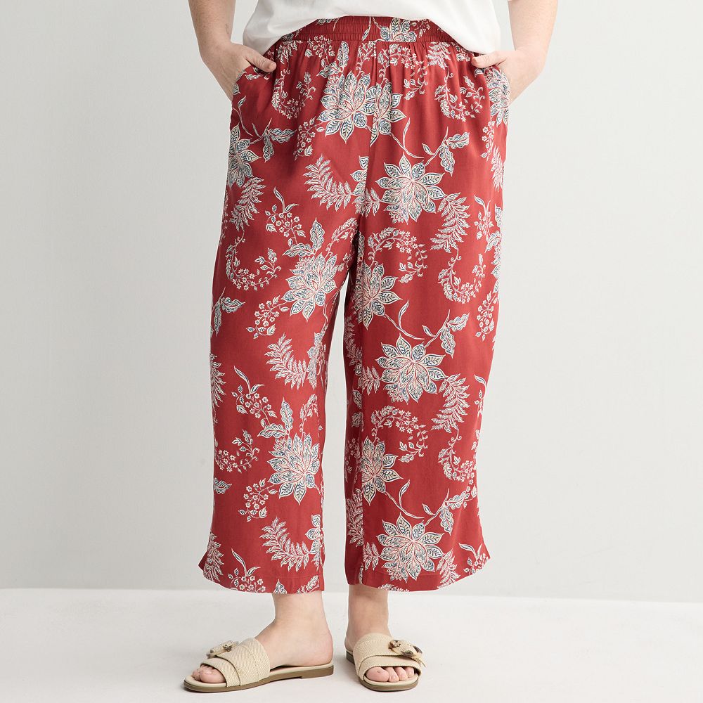 Plus Size Croft & Barrow® Pull-On Challis Pants