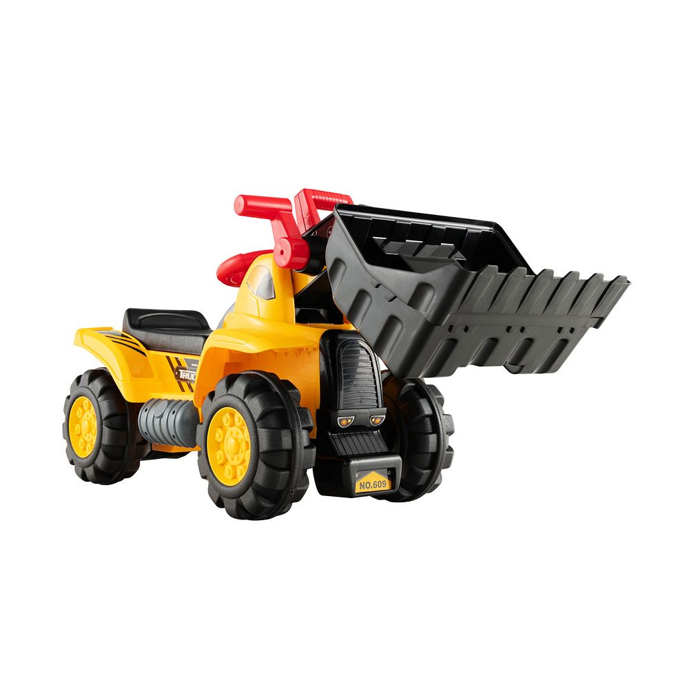 Kids Ride On Bulldozer Toy Play Truck with Adjustable Bucket Aged 3 ...