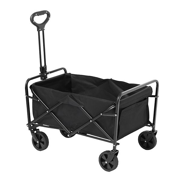 Compact Folding Wagon with All-Terrain Wheels & 220 lbs Capacity