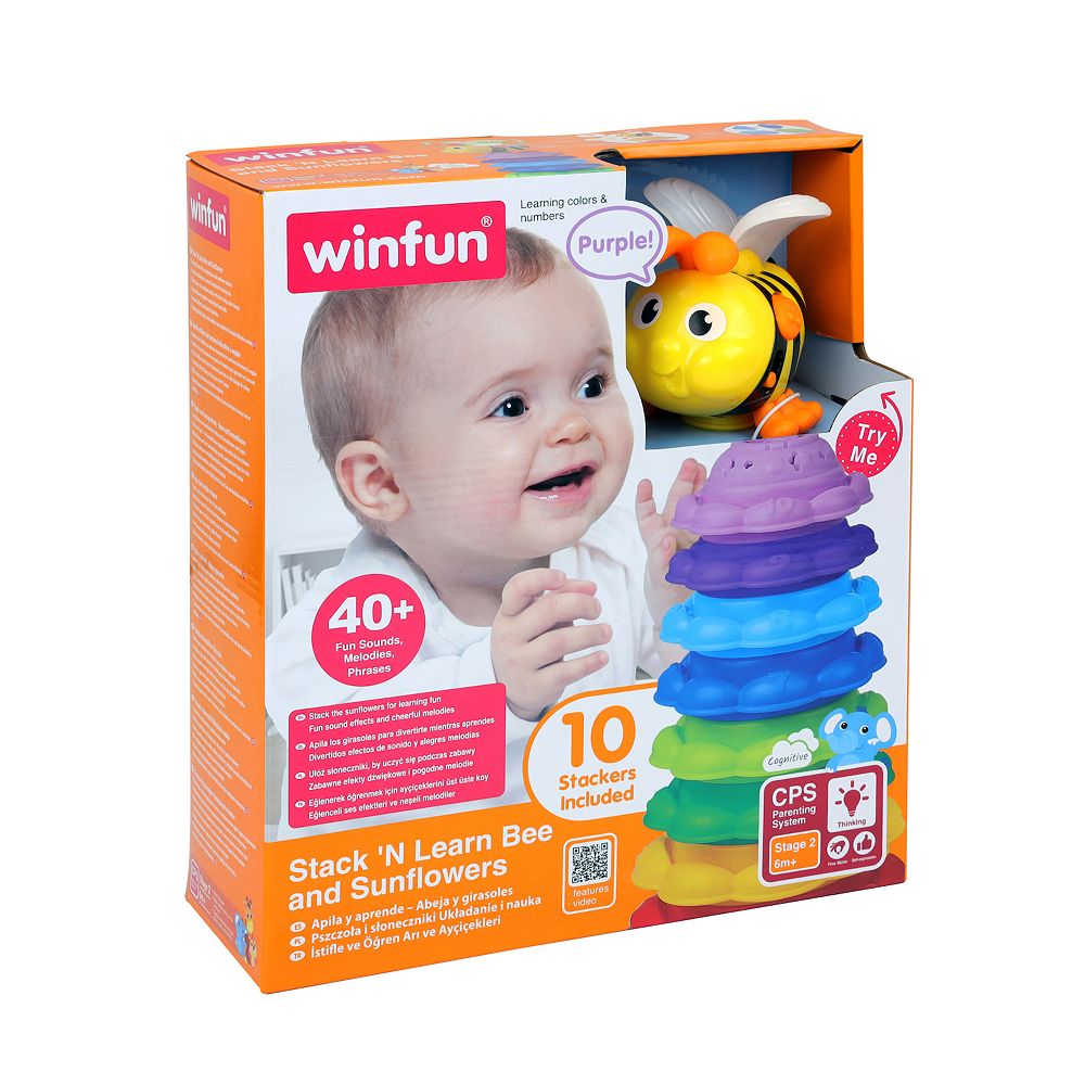 Winfun 10-pc. Stack 'N Learn Bee & Sunflowers Stacking Toy