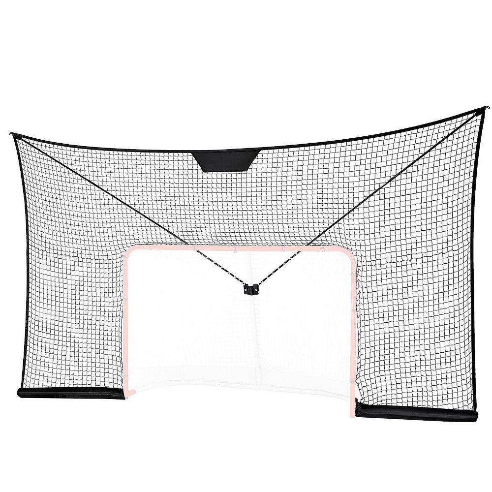 Hockey Practice Net with Thickened Mesh, Stabilizing Sandbags, and ...