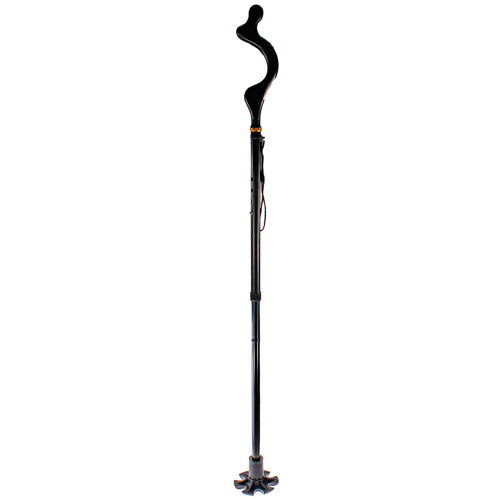 Foldable Adjustable Walking Cane Self-Standing Base with 10 Heights for ...