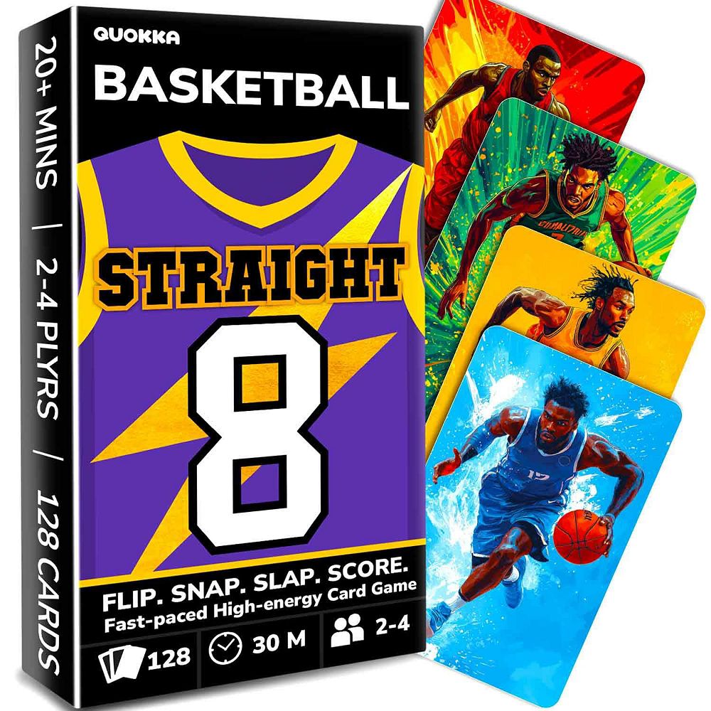 QUOKKA Sports Fast-Paced Card Game 128 Cards, Easy Rules, Matching Game ...