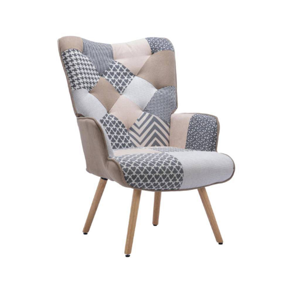 PATCHWORK PANACHE COZY ACCENT CHAIR