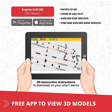 Engino Creative Builder 10-In-1 Multimodel Toy Vehicles Brick Set