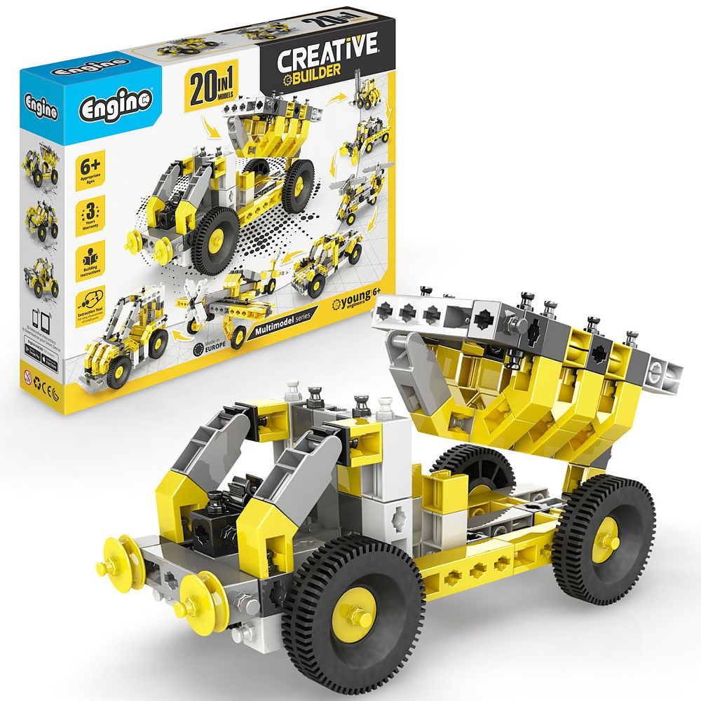 Engino Creative Builder 20-in-1 Multimodel Toy Vehicles Brick Set