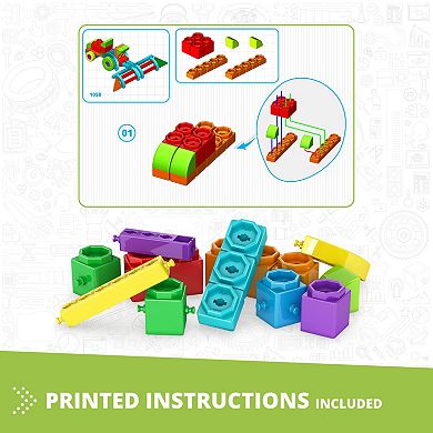 Engino Qboidz Farm Tractor Building Set with 10 Model Options