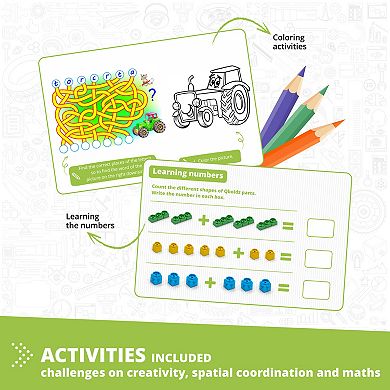 Engino Qboidz Farm Tractor Building Set with 10 Model Options