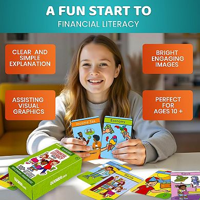 QUOKKA Financial Literacy Flash Cards for Teens 110 Money Skills Cards ...